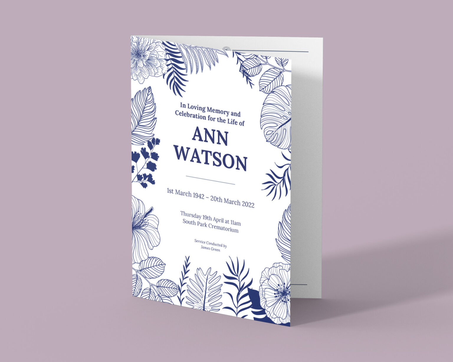 Funeral Order of Service – and other Funeral Stationery